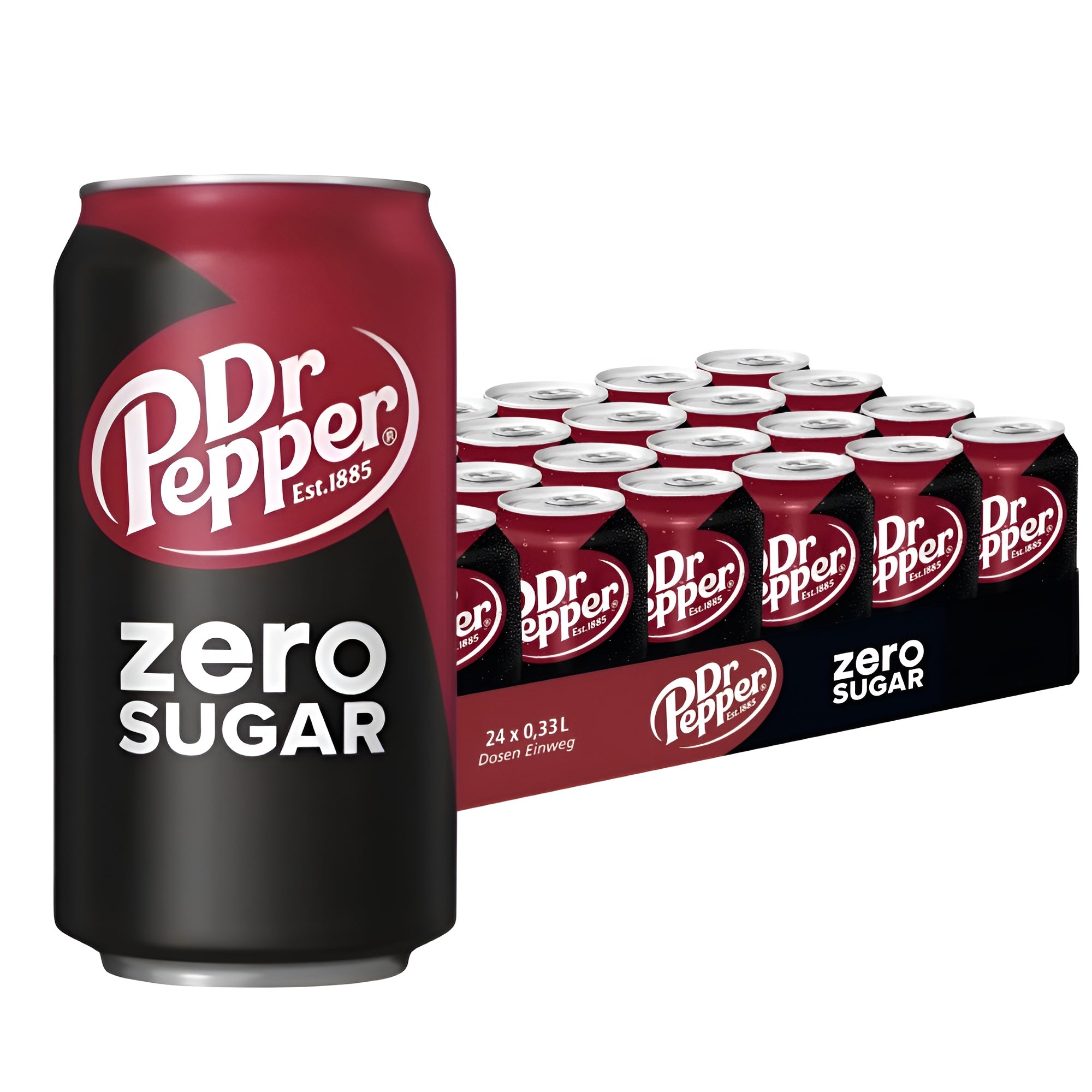 Dr Pepper Zero Sugar 24 cans 350ml – Choco Express
